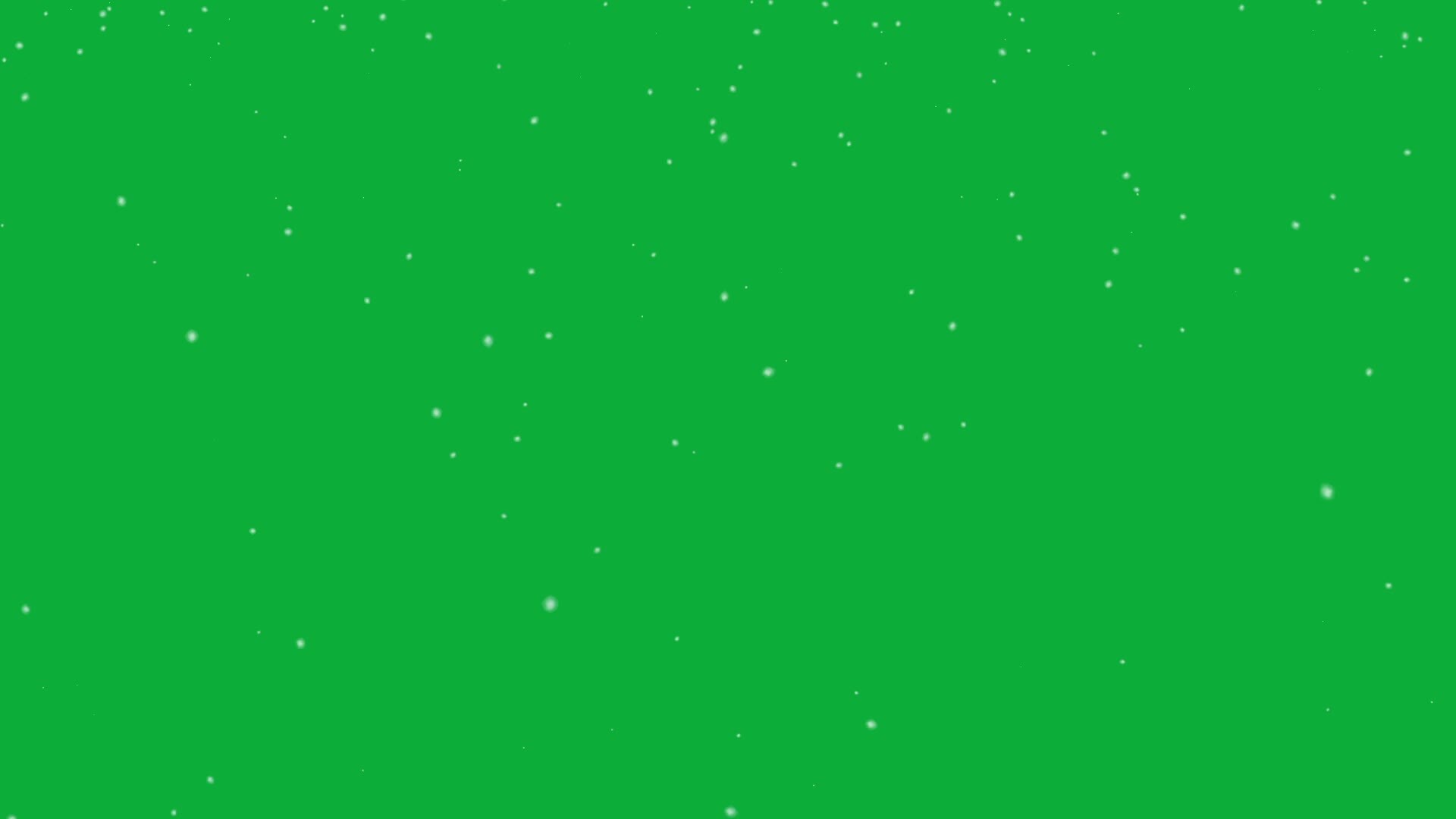 Snowfall, white snow particle falling slow motion loop animation overlay effect on green screen ...