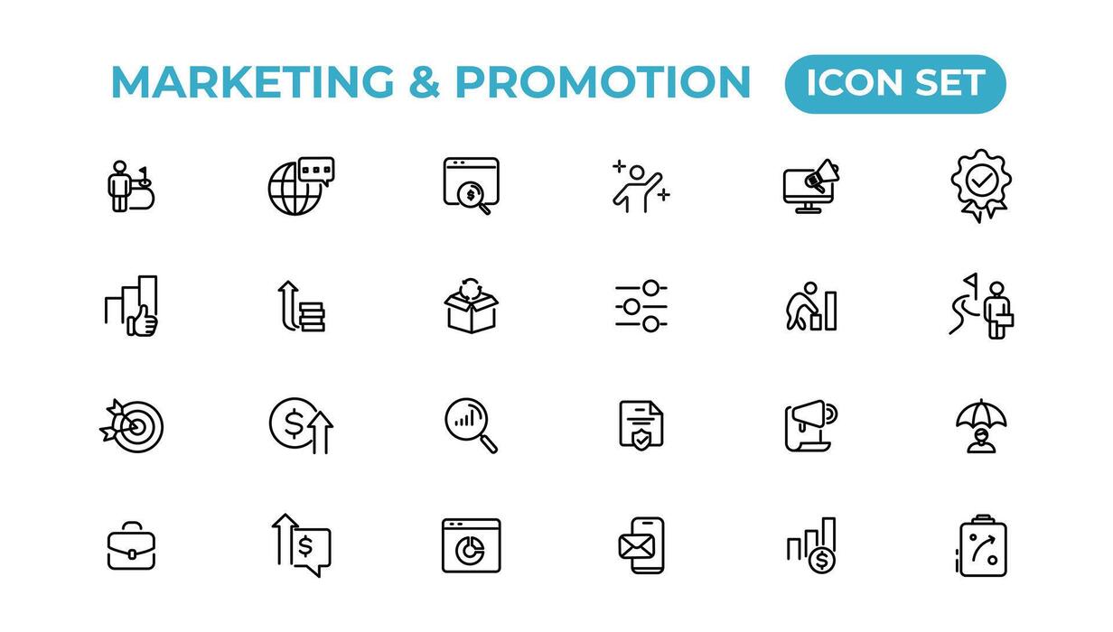 Marketing Icons Vector Art, Icons, and Graphics for Free Download