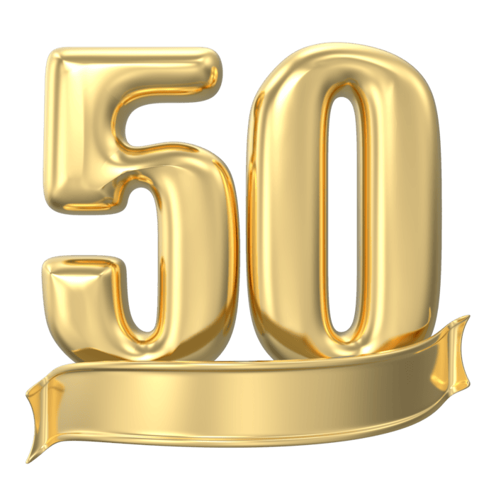 Happy 50th Birthday PNGs for Free Download