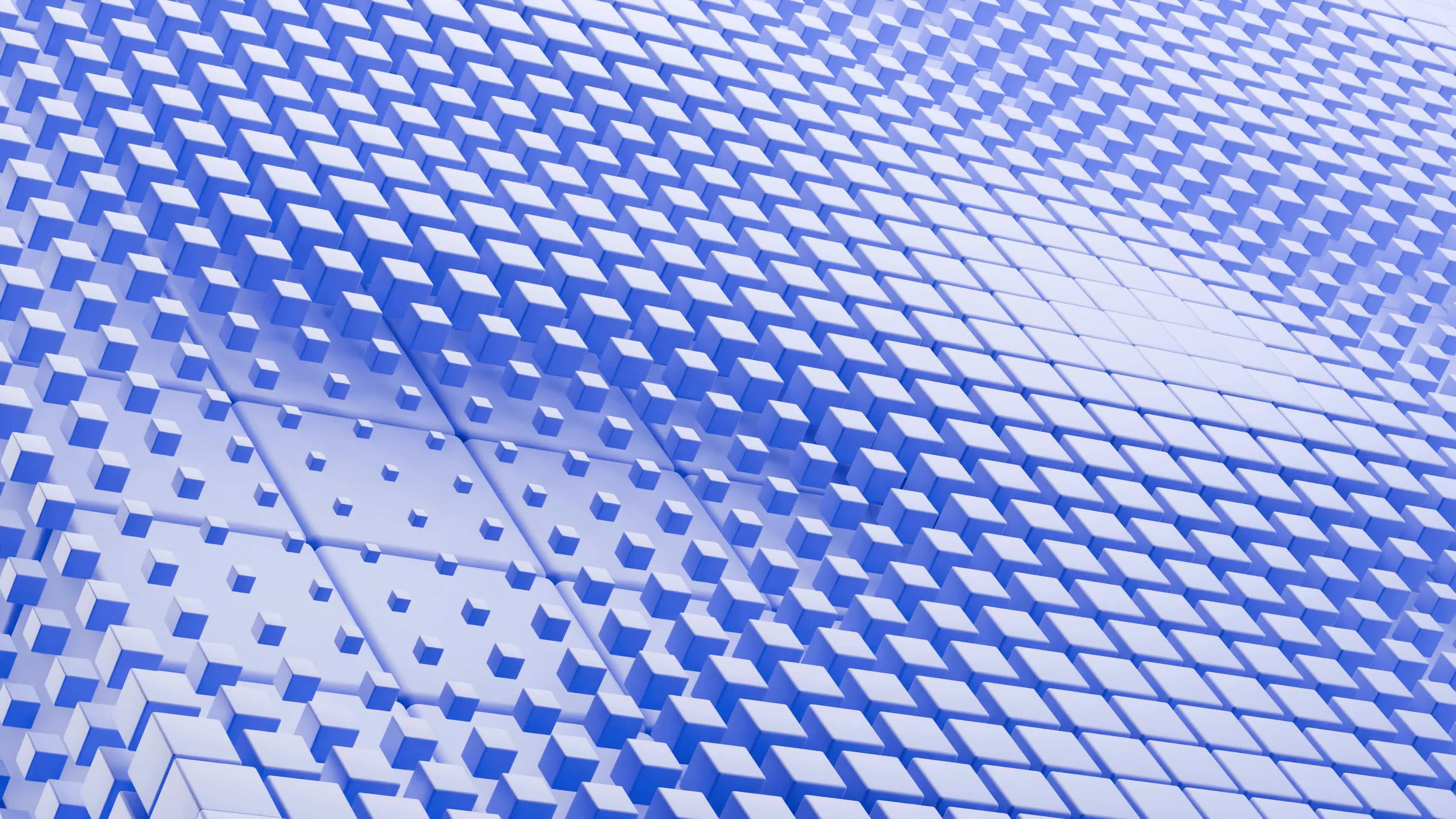 3d Render Abstract Art Animation With 3d Looping Cube In Blue Color 42074478 Stock Video At Vecteezy