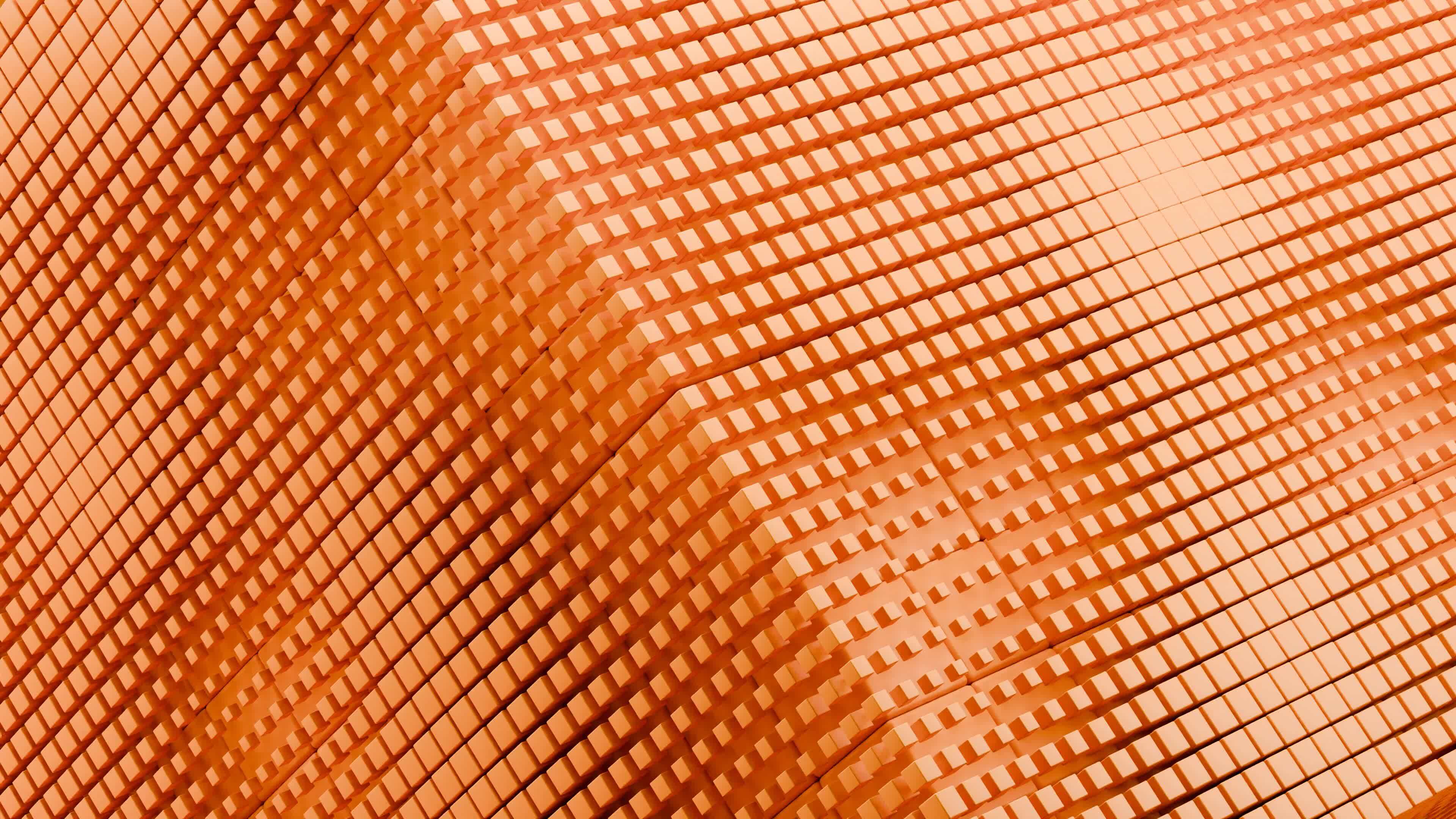 3d Render Looping Cube Animation In Orange Color 3d Abstract Art Animation 42074479 Stock Video