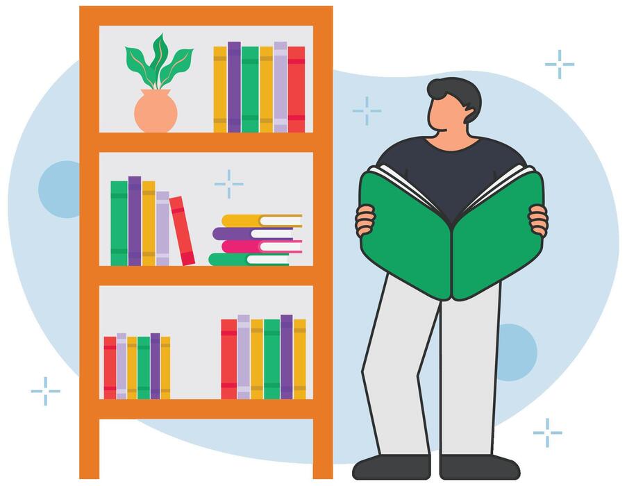 Reading Library Vector Art, Icons, and Graphics for Free Download