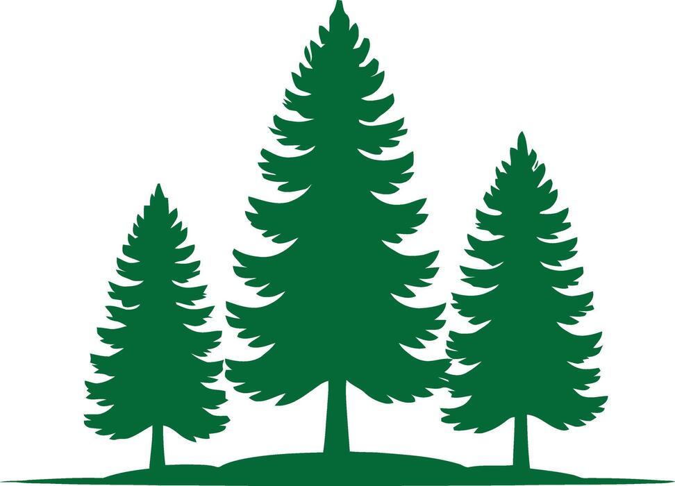 3 Pine Trees Vector Art, Icons, and Graphics for Free Download