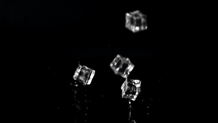 Ice Cubes Black Background Stock Video Footage for Free Download