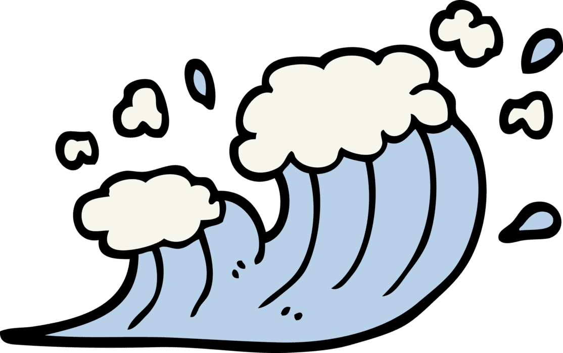 Wave Cartoon PNGs for Free Download