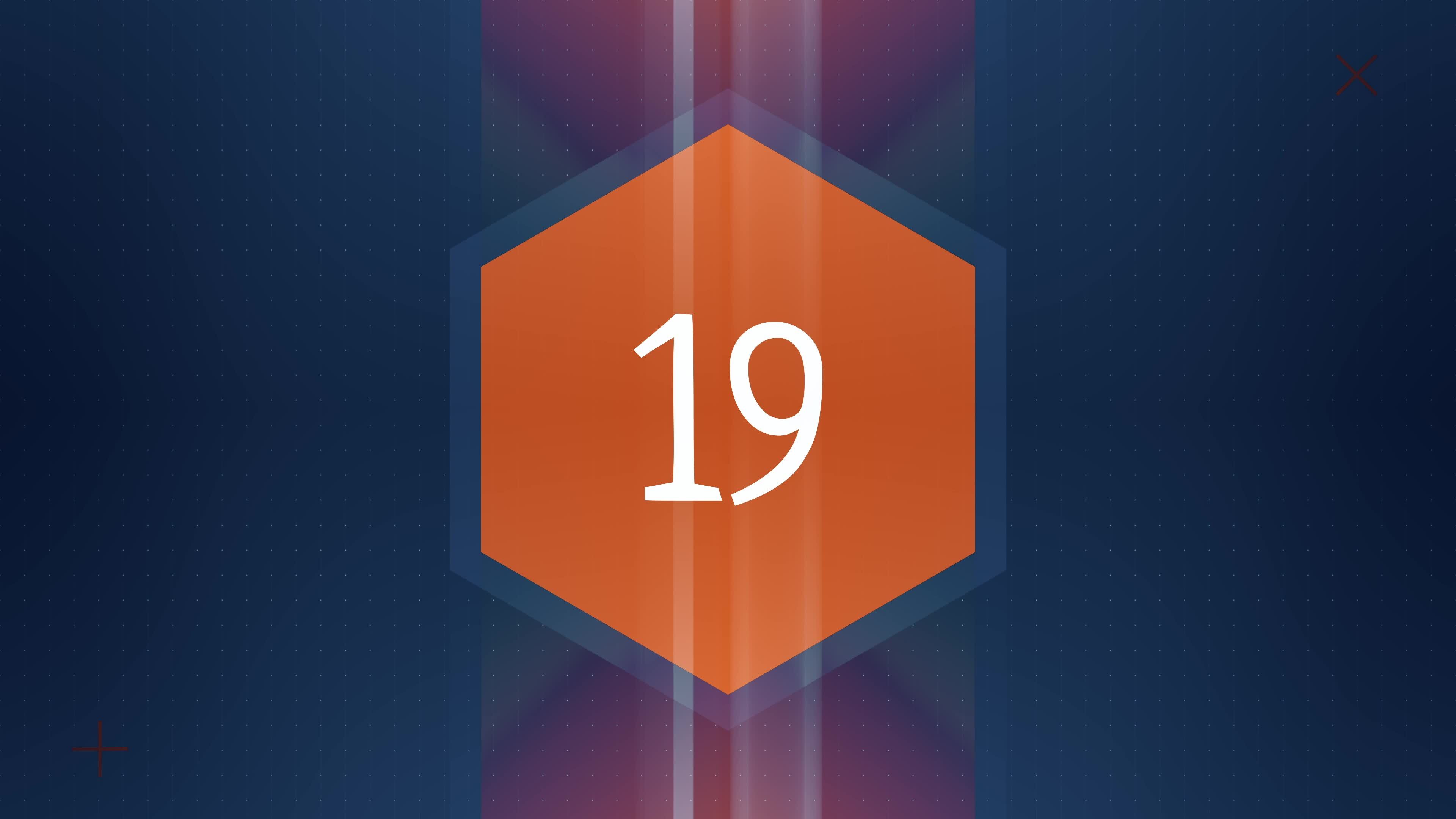 The number 19 appears and has glow and light streaks. Numbers Animation ...