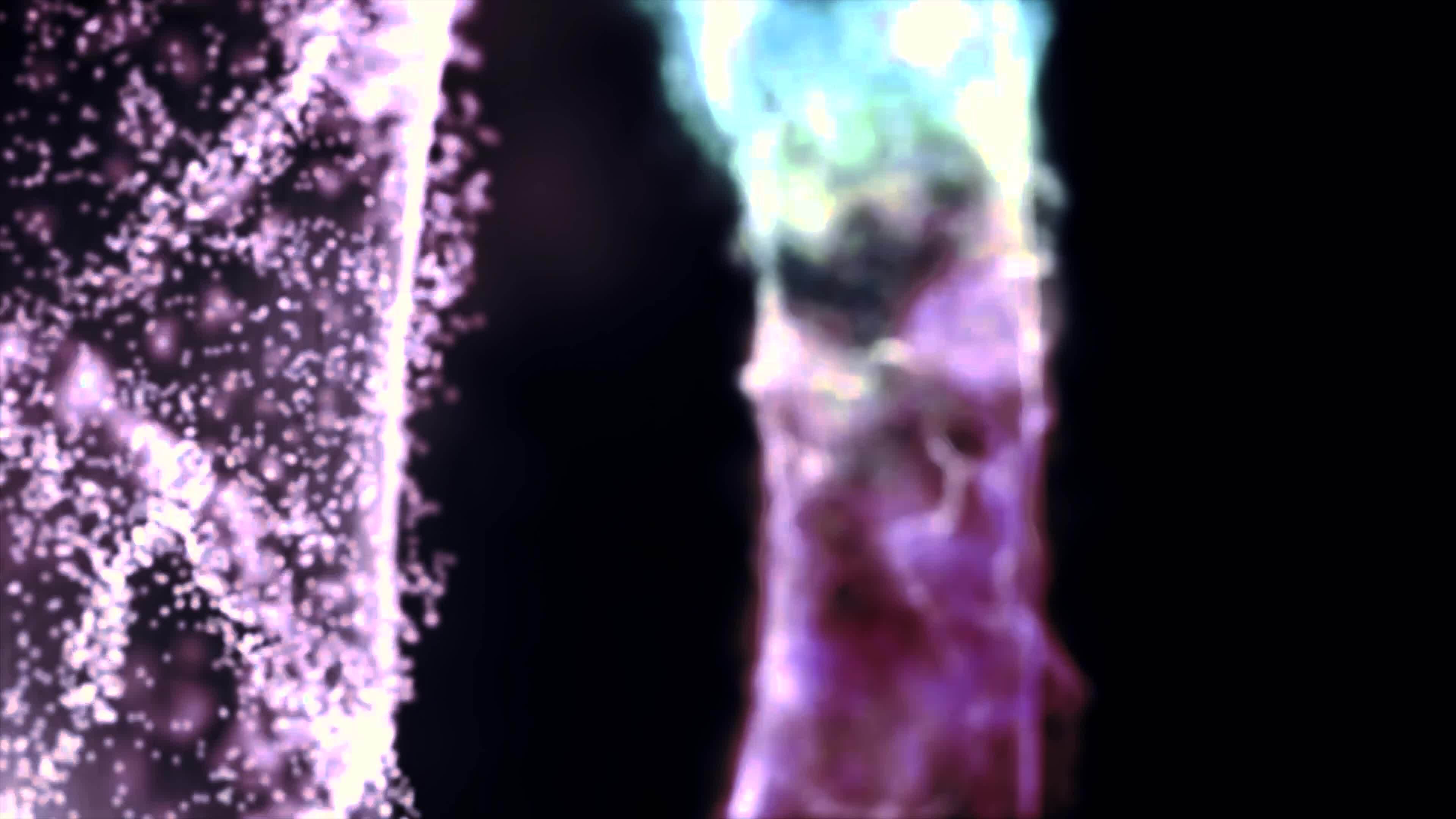 Defocused Particle Form Abstract Animated Dark Background Abstract Energy Effect For Your