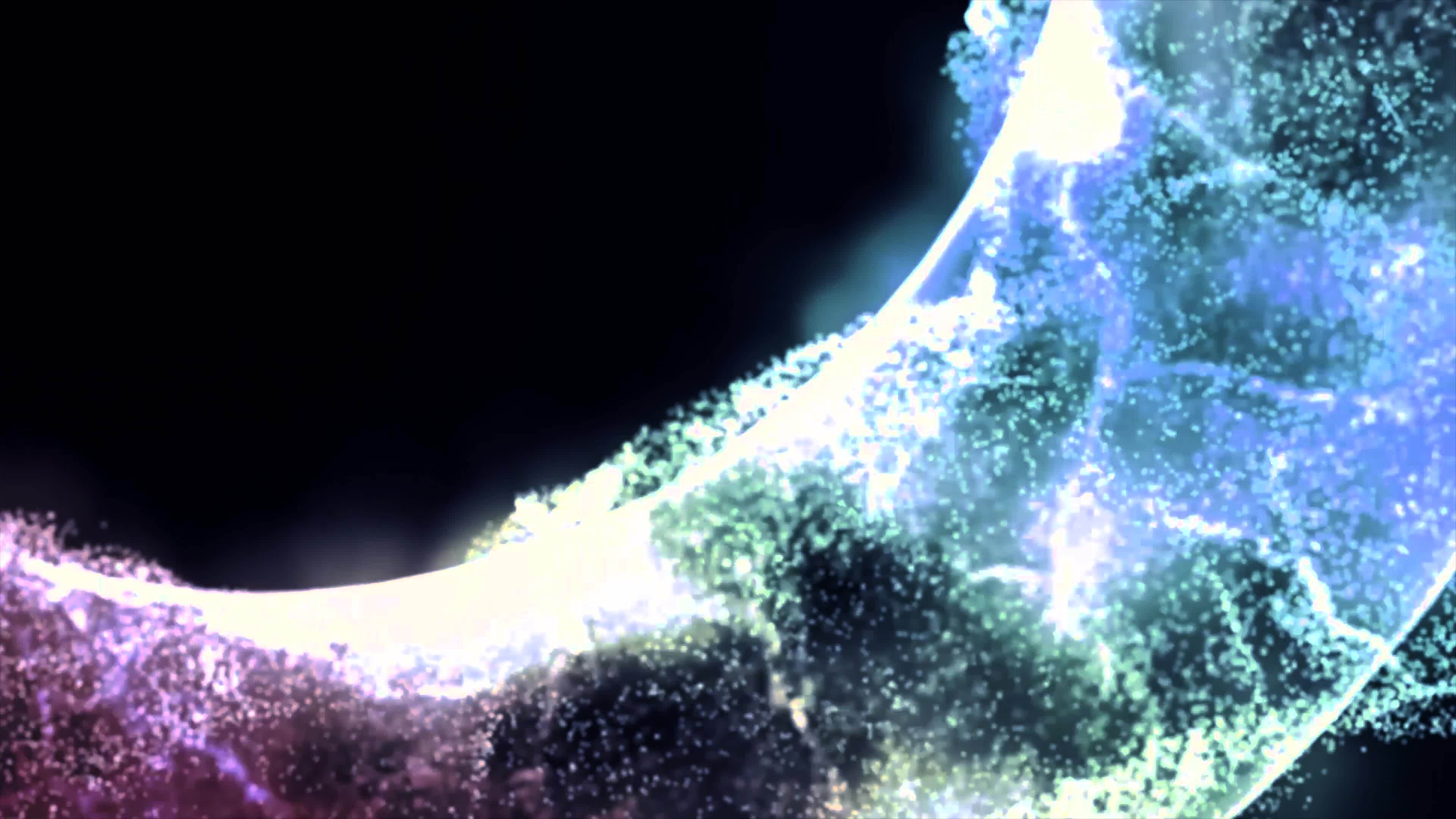 Defocused Particle Form Abstract Animated Dark Background Abstract Energy Effect For Your