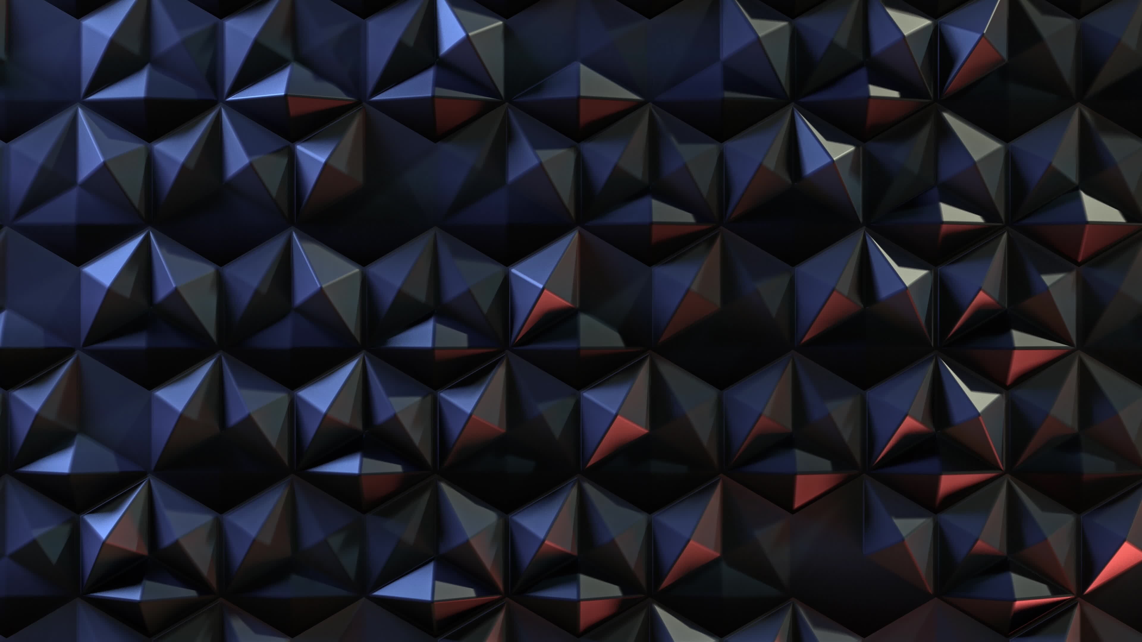 Moving Abstract Background In The Form Of Glowing 3d Rhombuses Seamless Loop Stock Animation