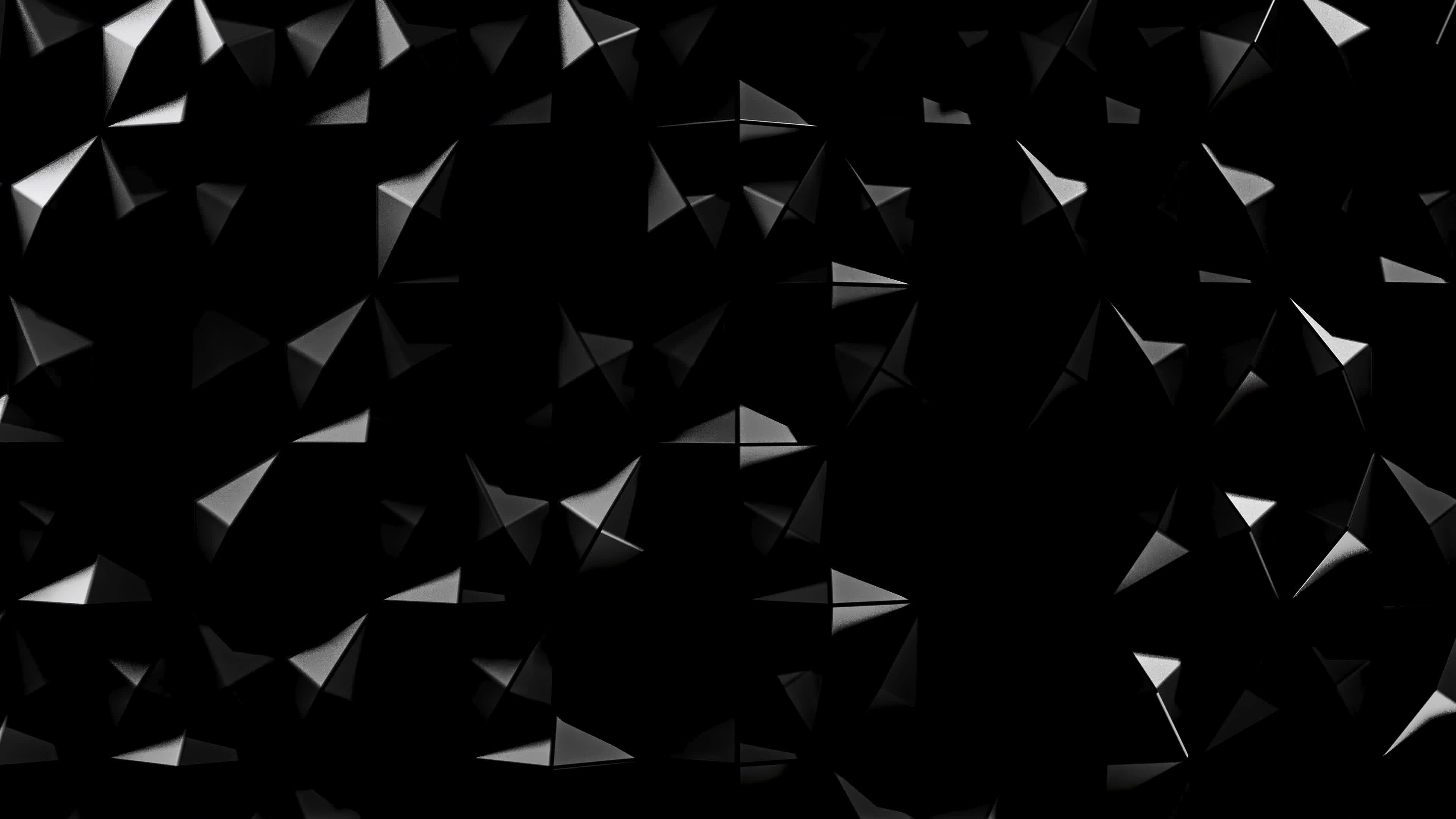 Moving Abstract Background In The Form Of Glowing 3d Rhombuses Seamless Loop Stock Animation