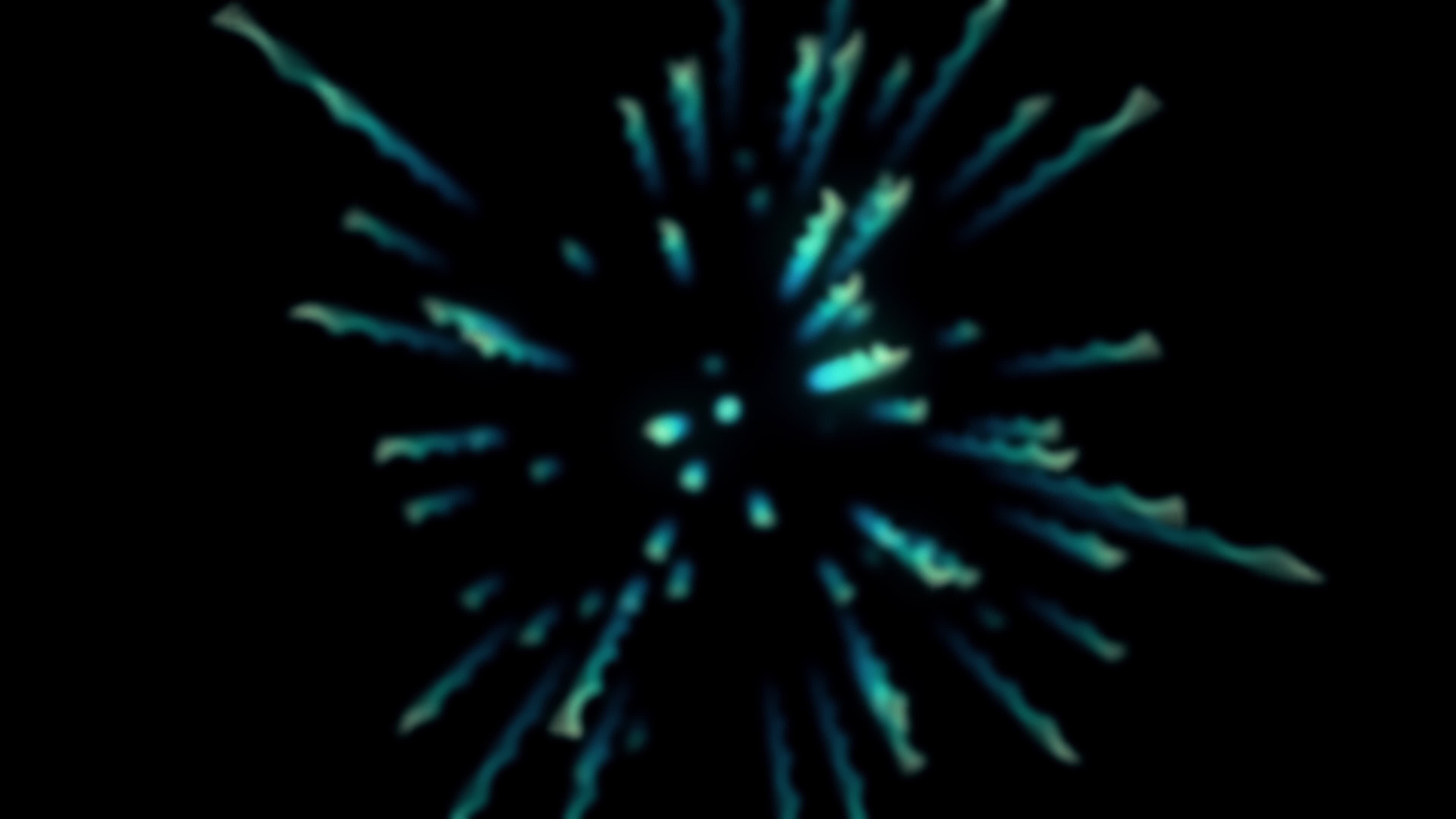 Abstract flight through rotating spiral lines on black background, seamless loop. Animation ...