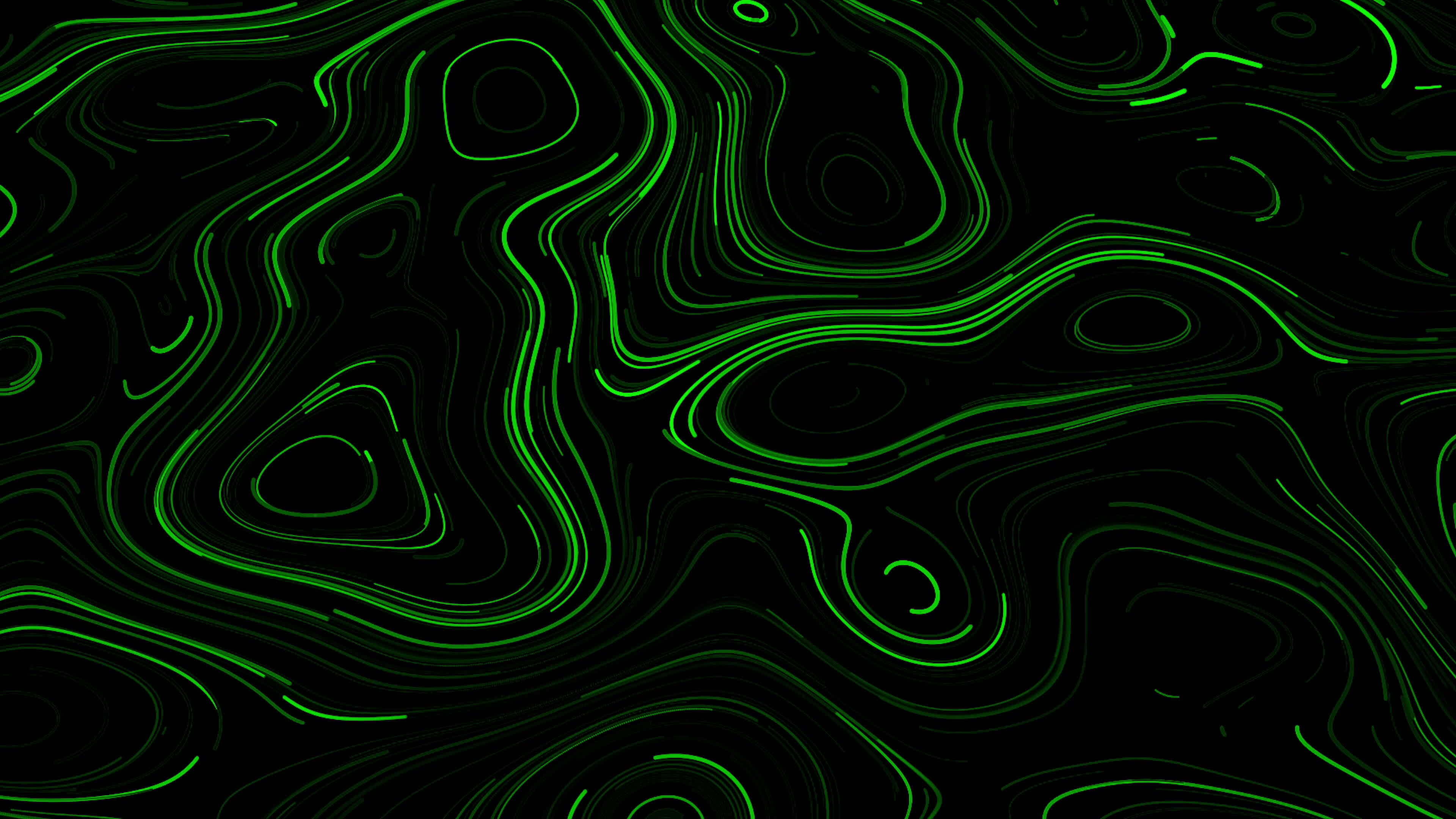 Abstract Background With Wavy Deformed Thin Lines Moving Fast Seamless Loop Animation