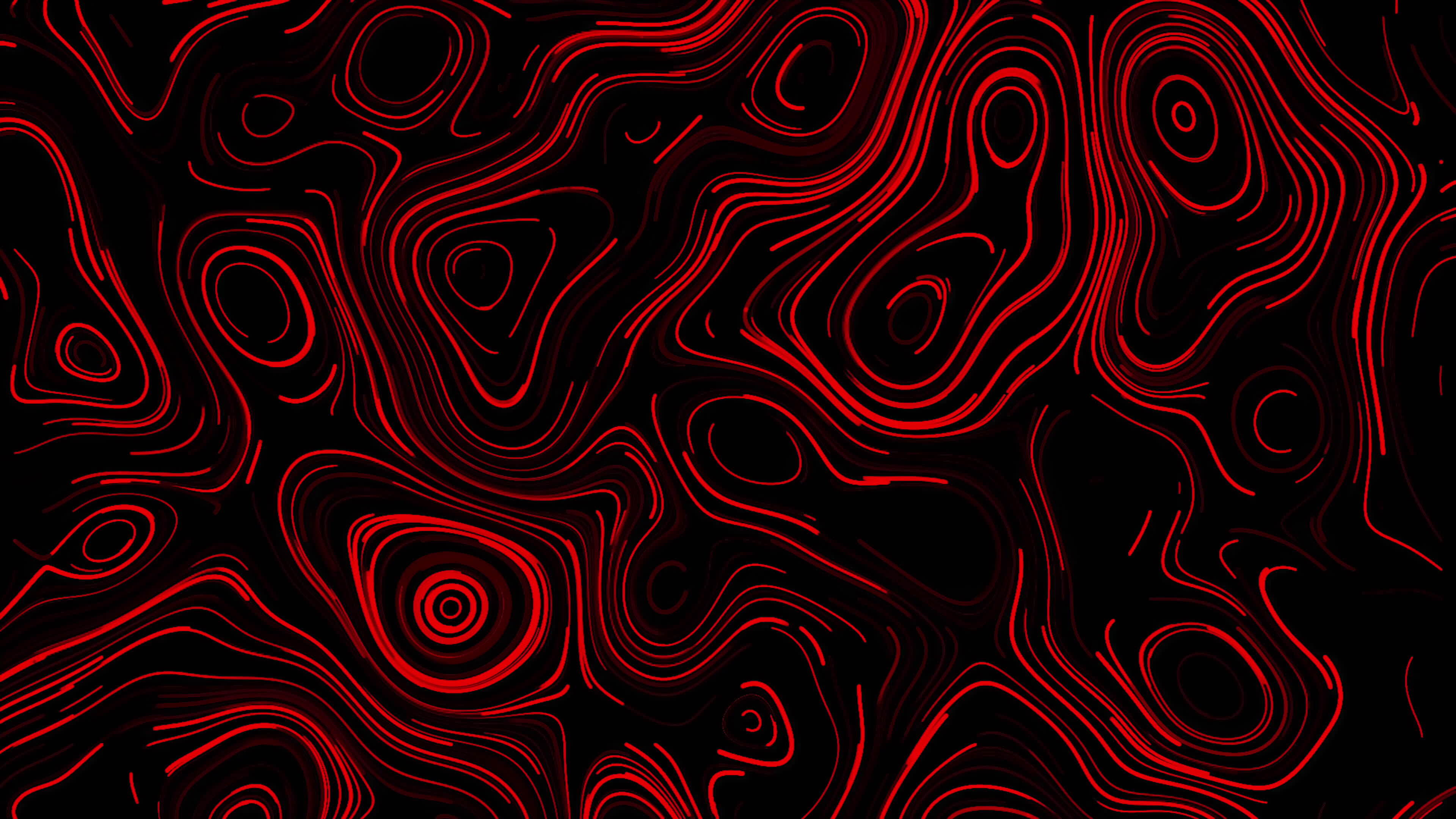 Abstract background with wavy deformed thin lines moving fast, seamless loop. Animation ...