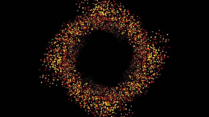 Circle Particle Effect Stock Video Footage for Free Download