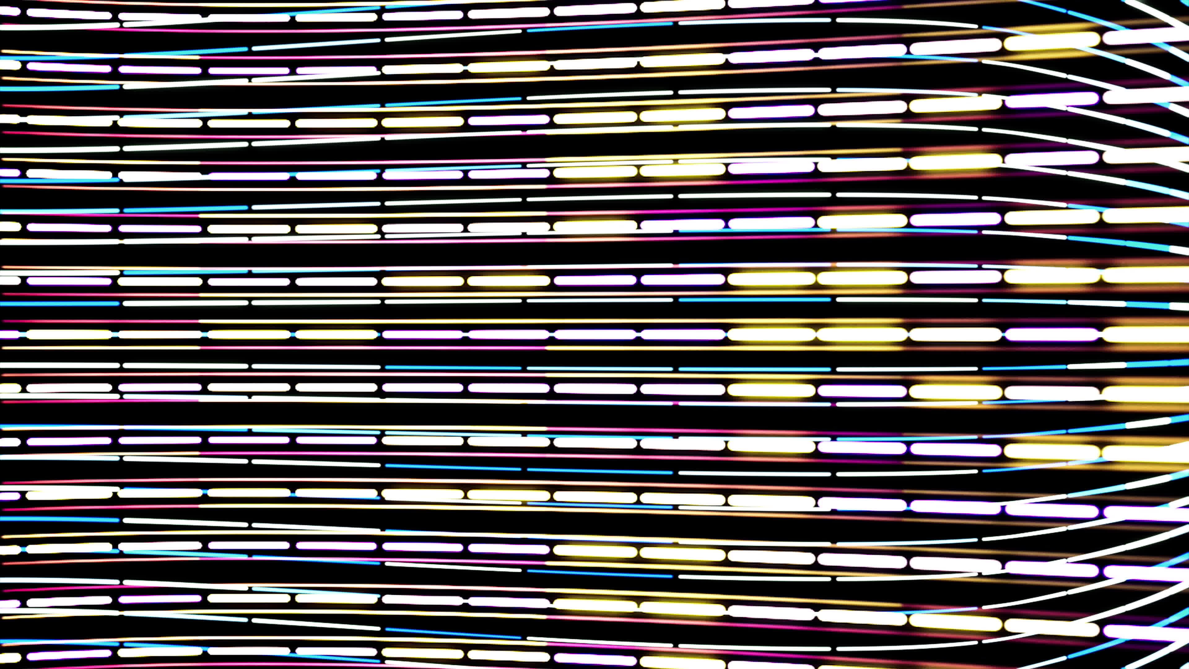 Abstract neon lights flowing fast, seamless loop. Animation. Technologies and futurism concept ...