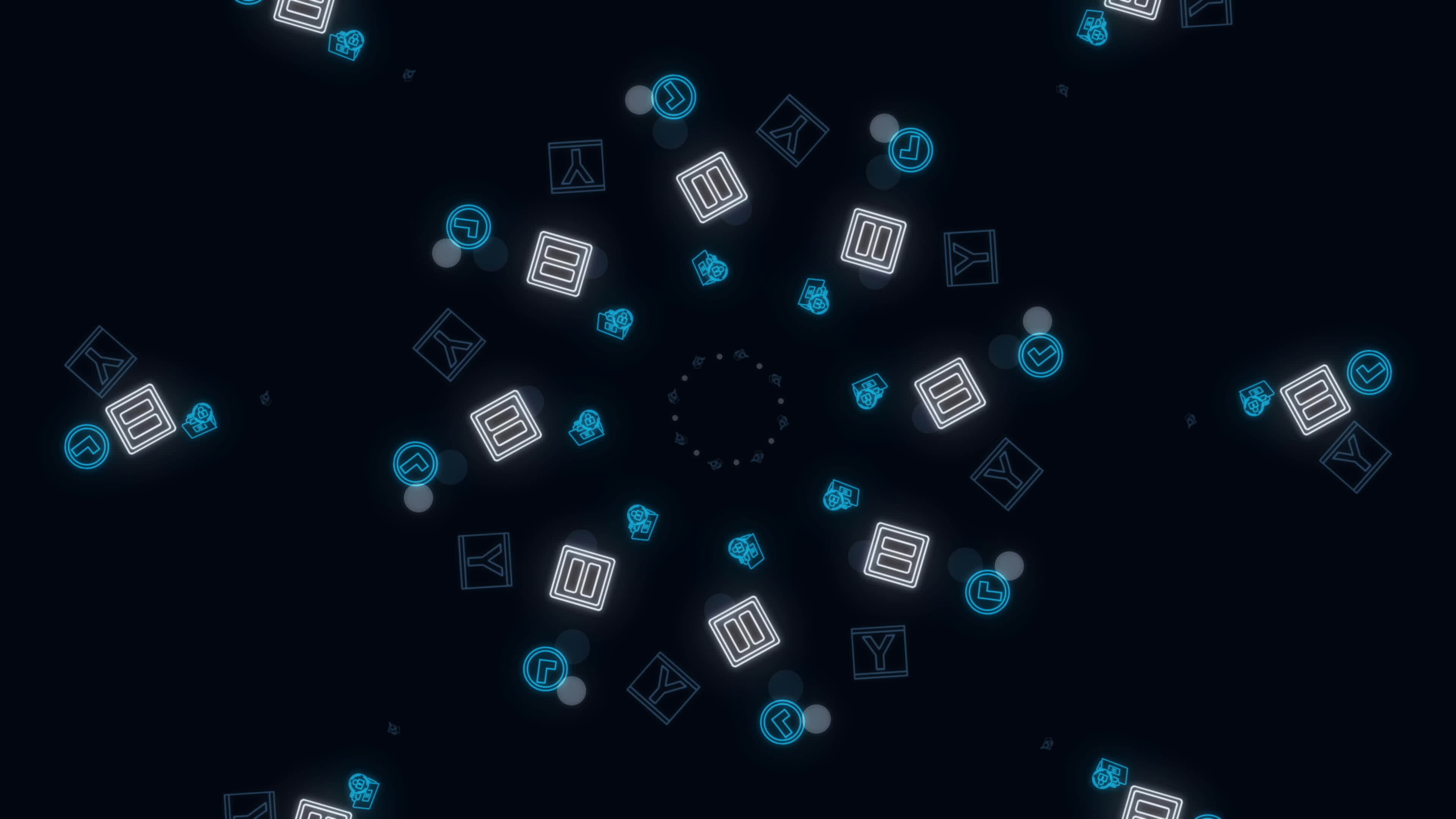 Animation Of Seamless Loop Animation Abstract Animation Of Multicolored Neon Social Media