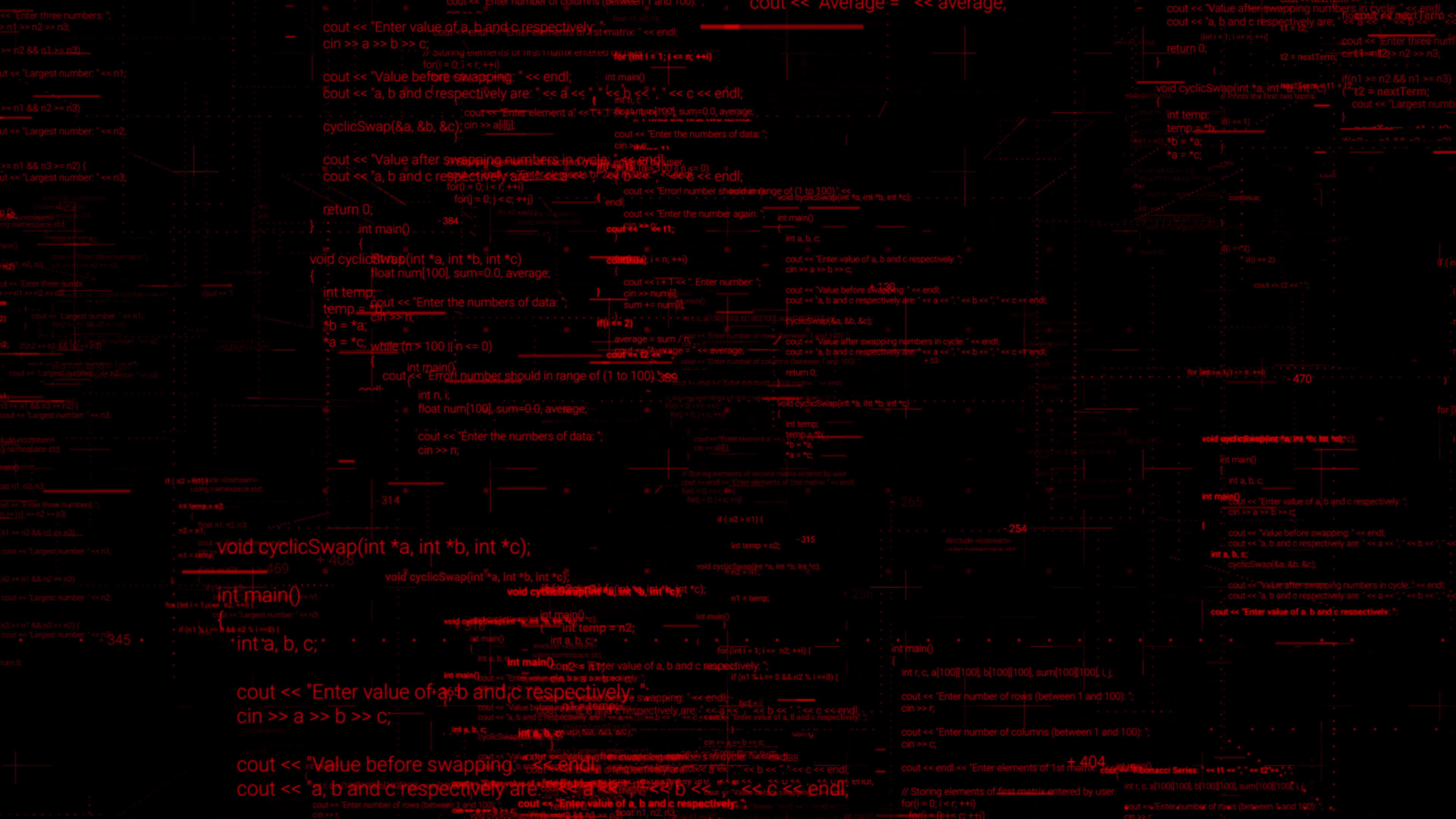 Flying Backwards Through The Symbols Of Computer Code Animation Abstract Cyberspace With