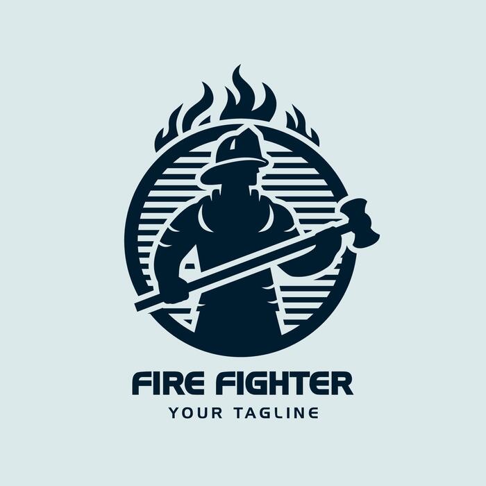 Firefighter Logo Vector Art, Icons, and Graphics for Free Download