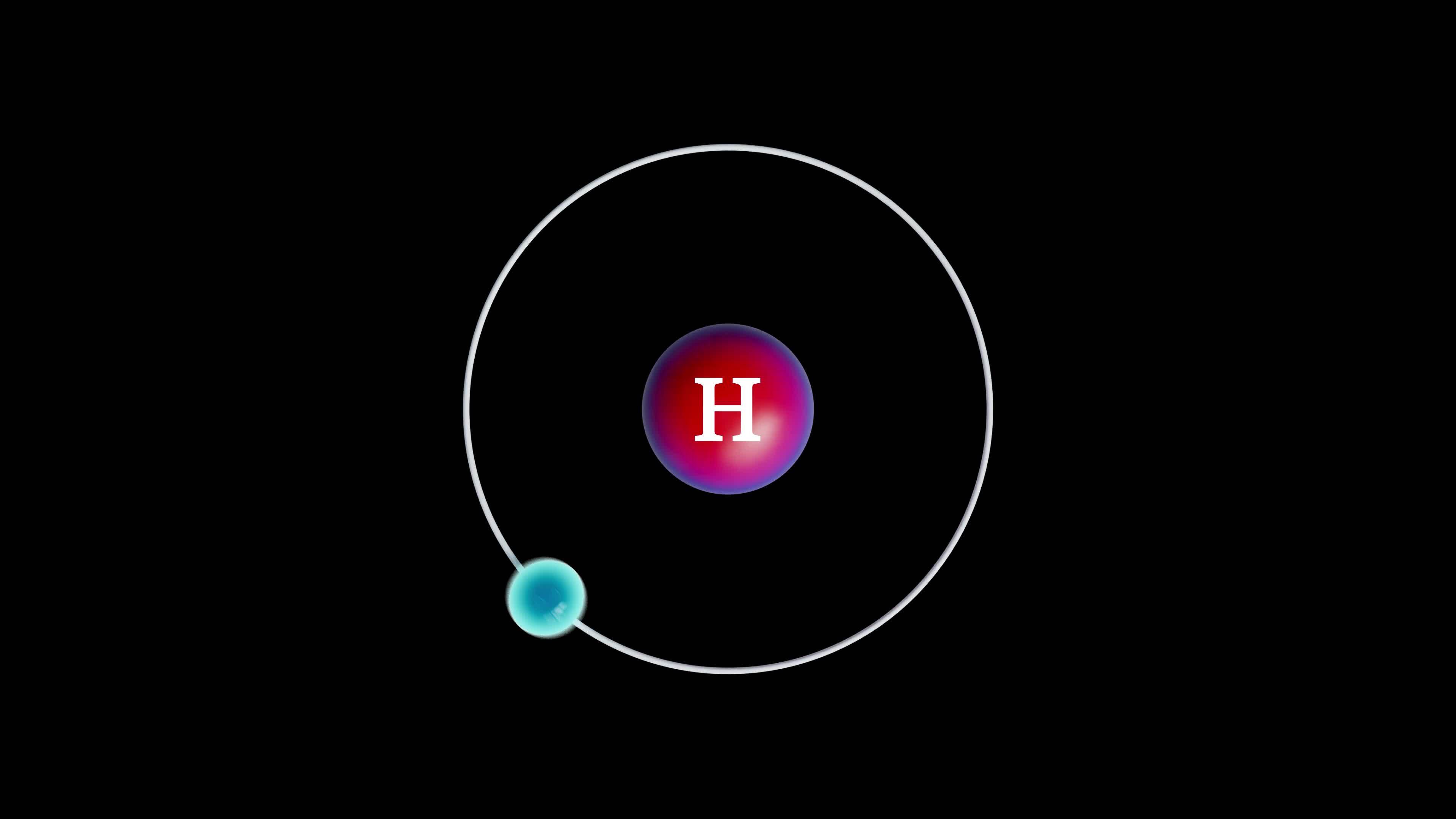Hydrogen Atom With Electrons Revolving Around The Atom 42346964 Stock
