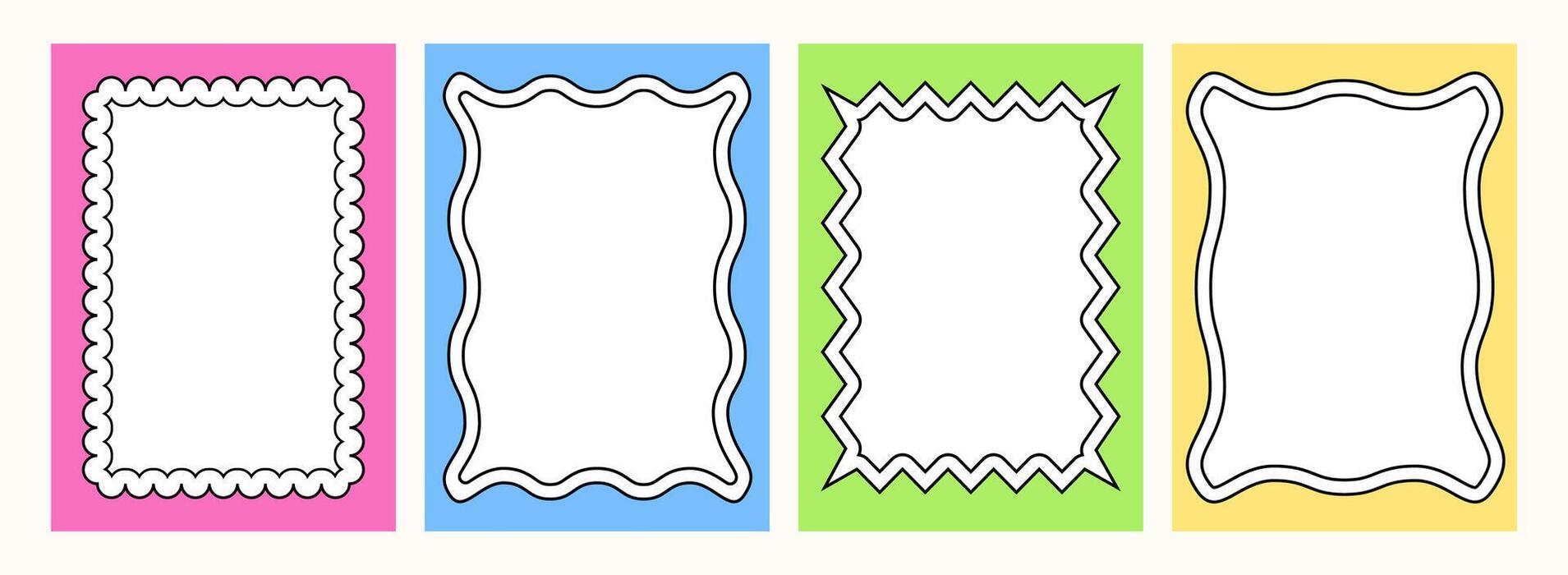 Zig Zag Frame Vector Art, Icons, and Graphics for Free Download