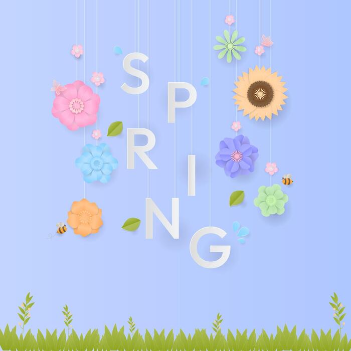 Simple Spring Vector Art, Icons, and Graphics for Free Download