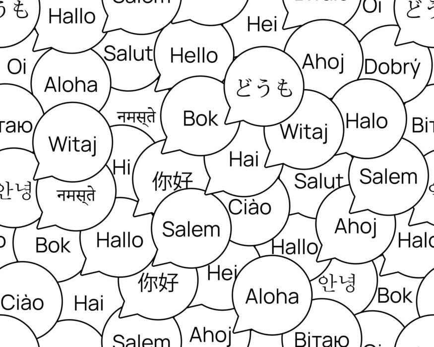 Hello In Different Languages Vector Art, Icons, and Graphics for Free ...