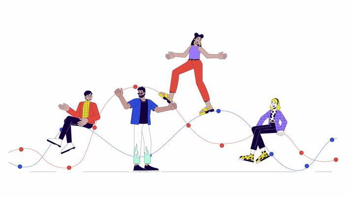 Group Of People Animation Stock Video Footage for Free Download