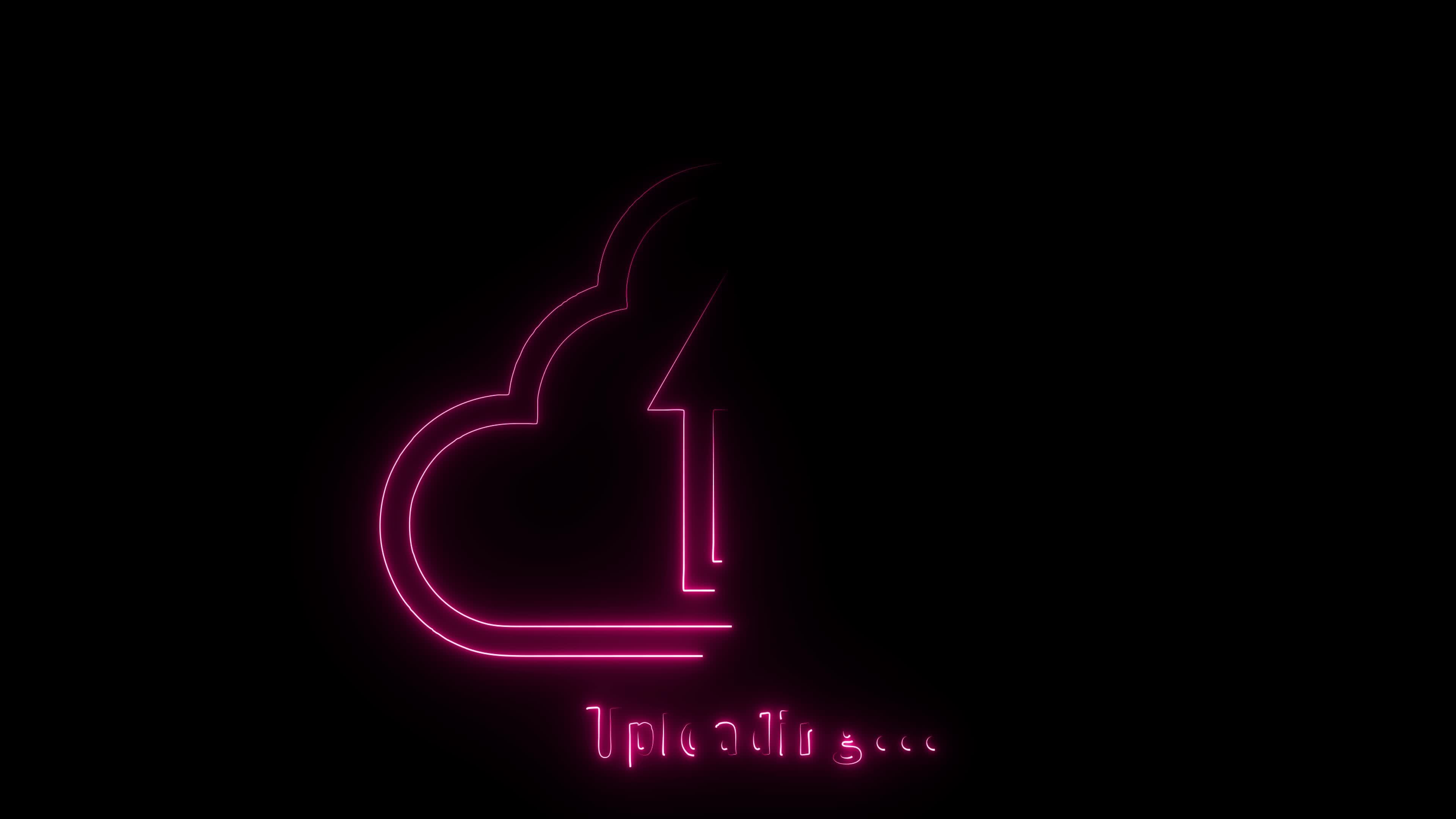 Animated upload linear ui icon. Send to server. Digital storage. Seamless loop 4k video with ...