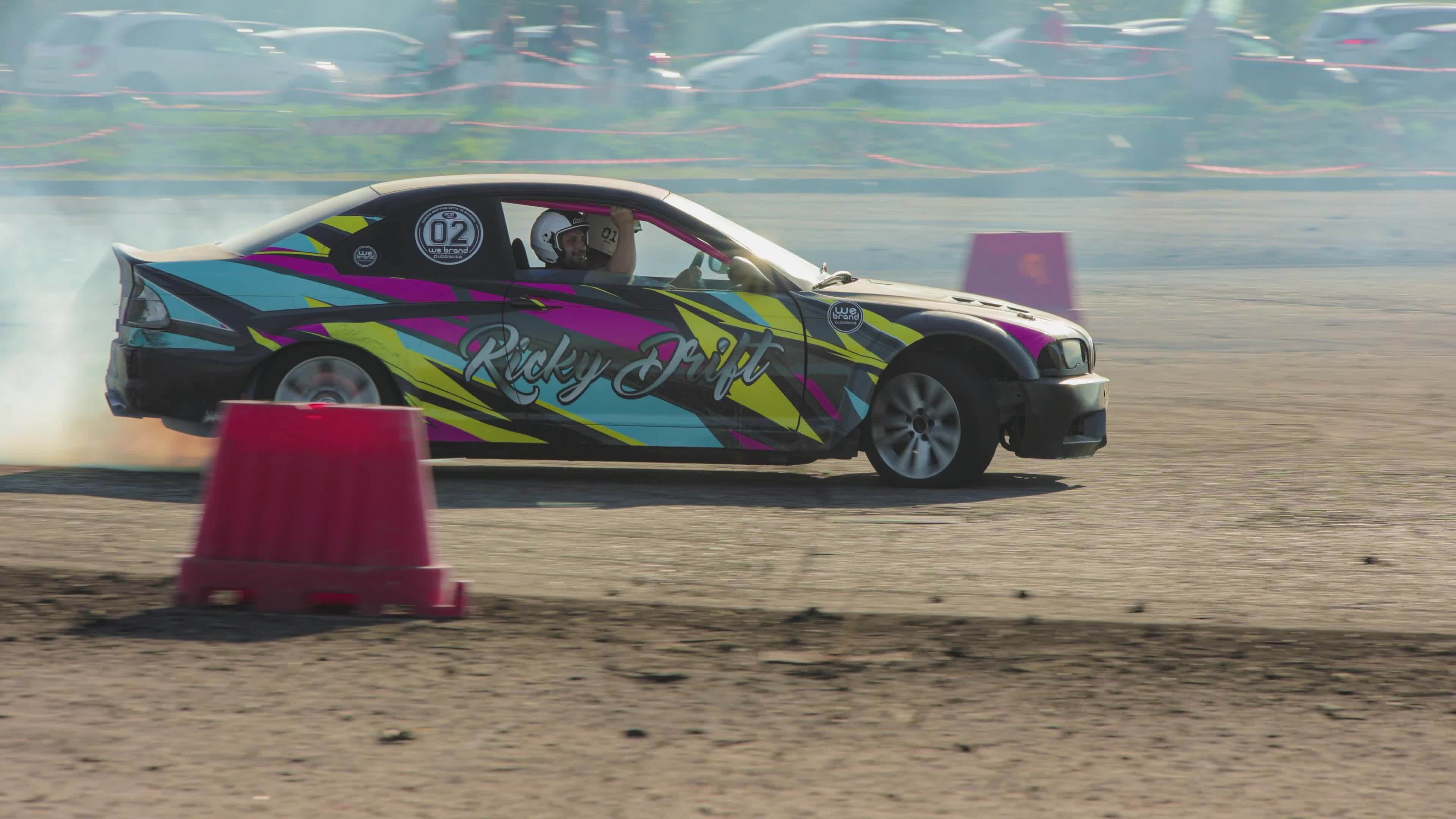 Car Skidding Stock Video Footage for Free Download