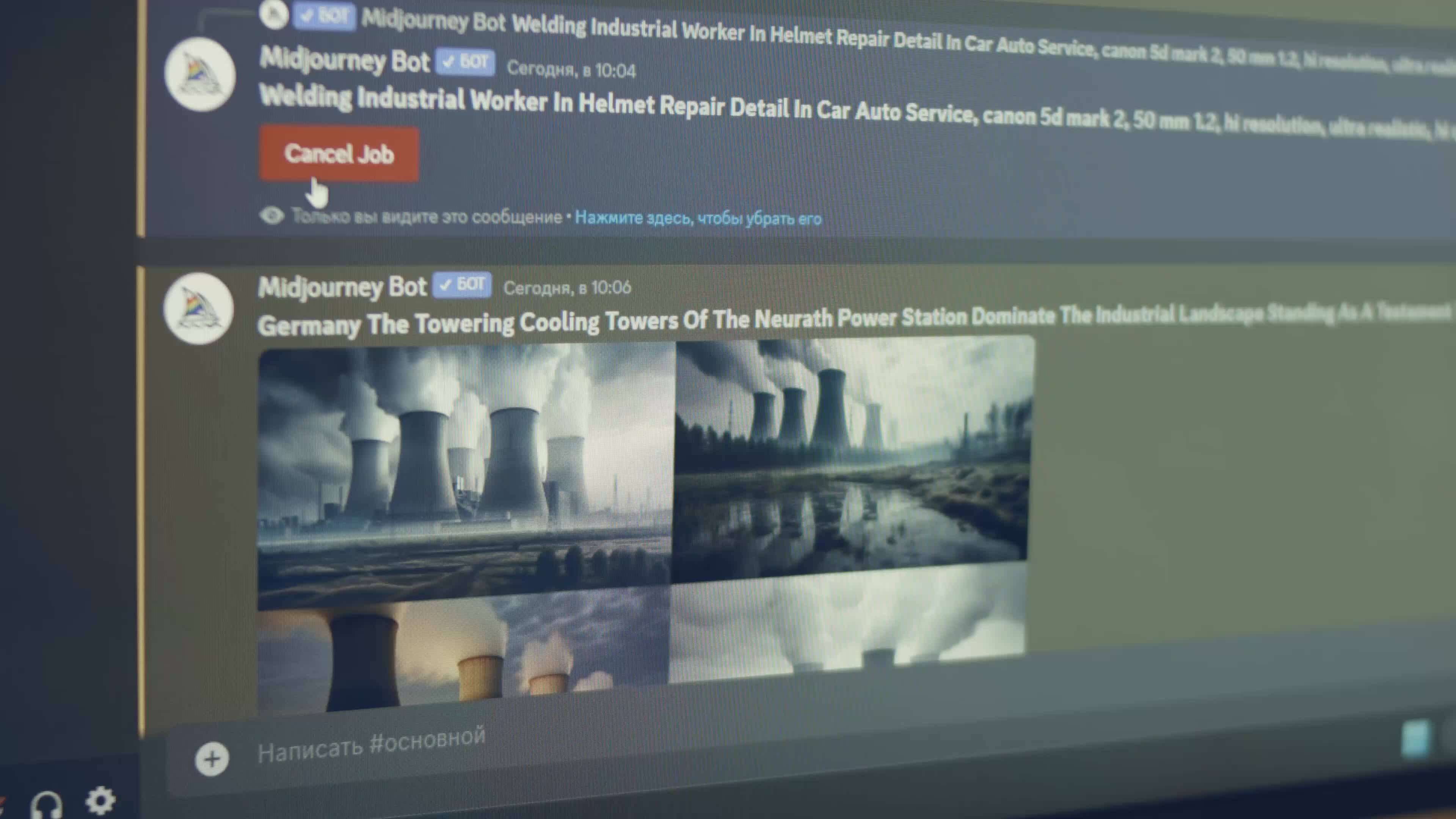 AI Generated Generation process of artistic content by AI on computer ...