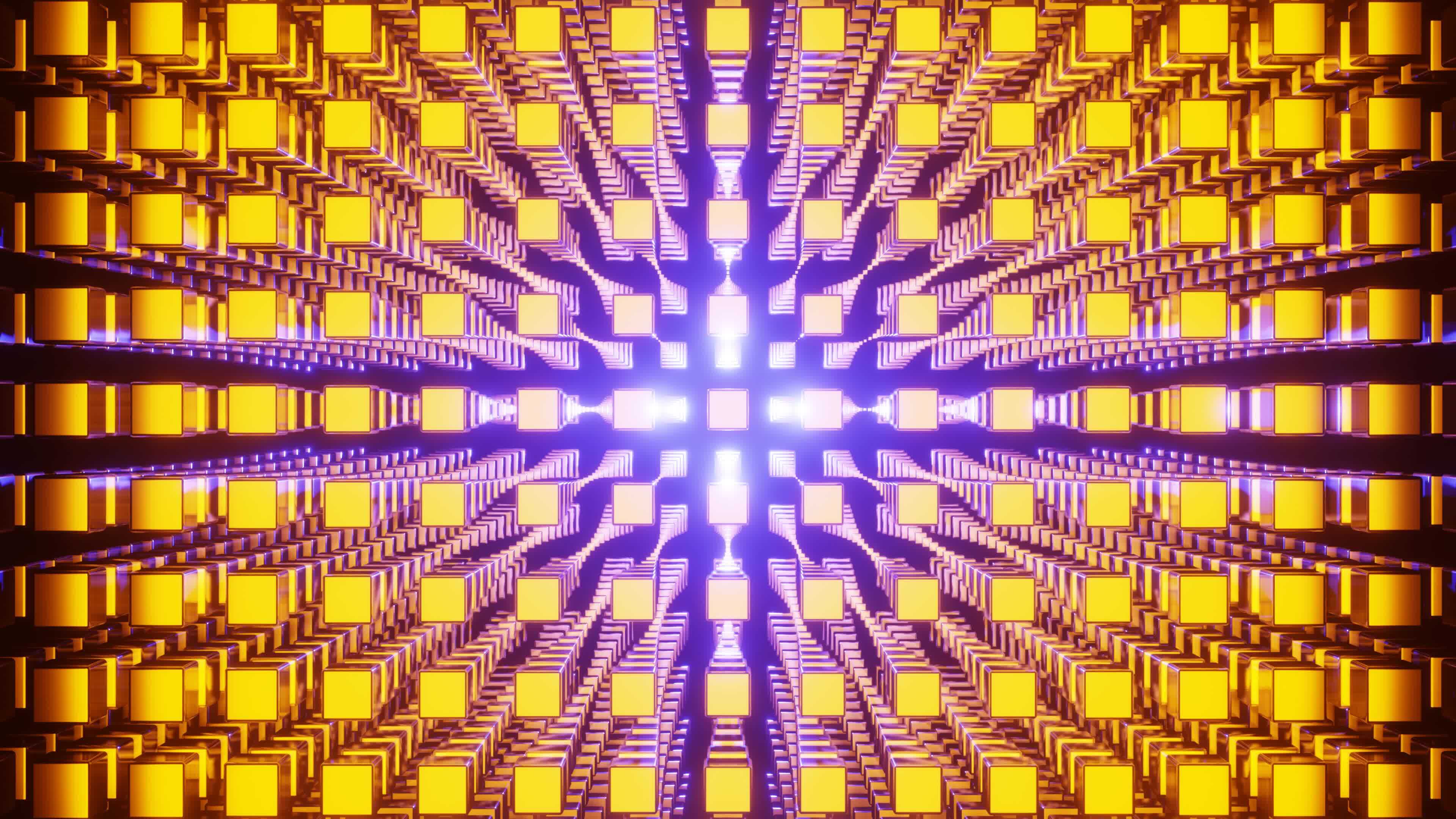 Orange And Blue Abstract Cube Volume Background Vj Loop 42642613 Stock Video At Vecteezy