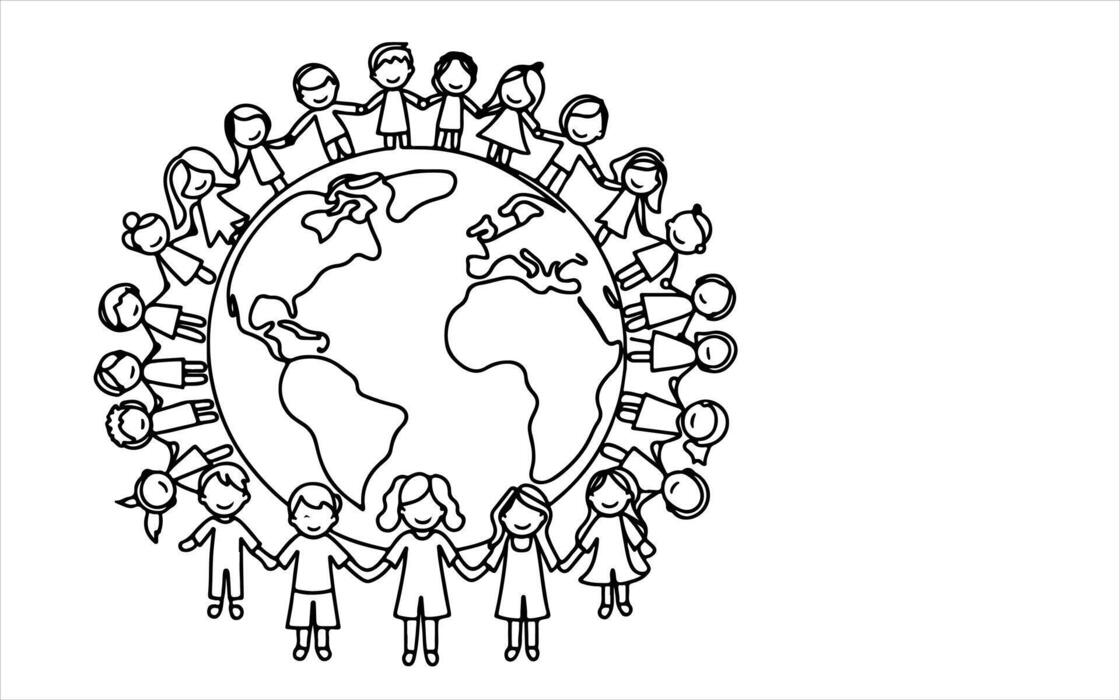 Page 5 | Children Line Drawing Vector Art, Icons, and Graphics for Free ...