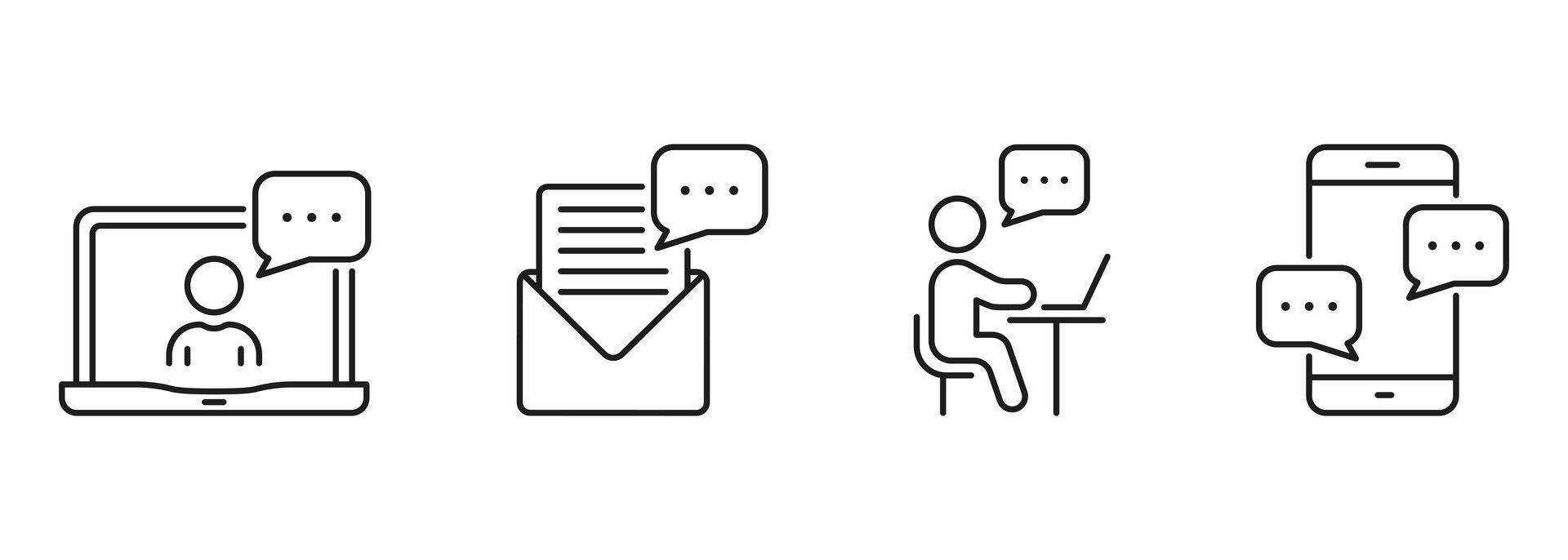 Written Communication Vector Art Icons And Graphics For Free Download