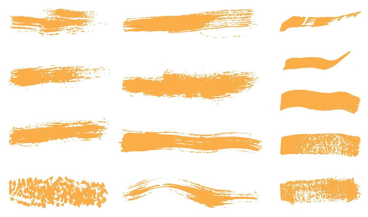 Orange Brush Stroke Vector Art, Icons, and Graphics for Free Download
