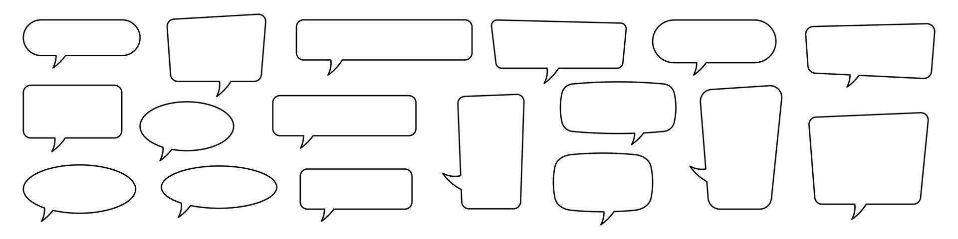 Speech Bubble Outline Vector Art, Icons, and Graphics for Free Download