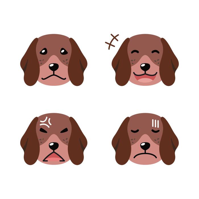 Dog Emotions Vector Art, Icons, and Graphics for Free Download