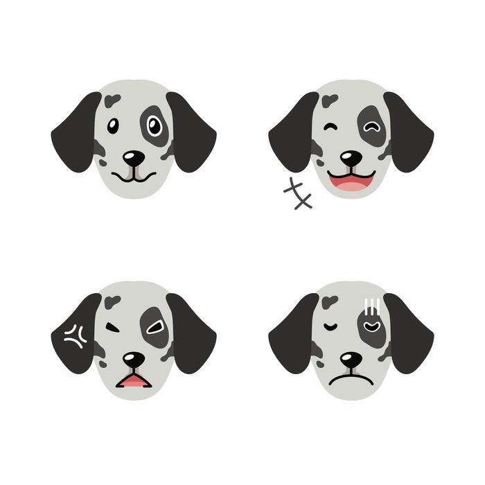Dog Emotions Vector Art, Icons, and Graphics for Free Download