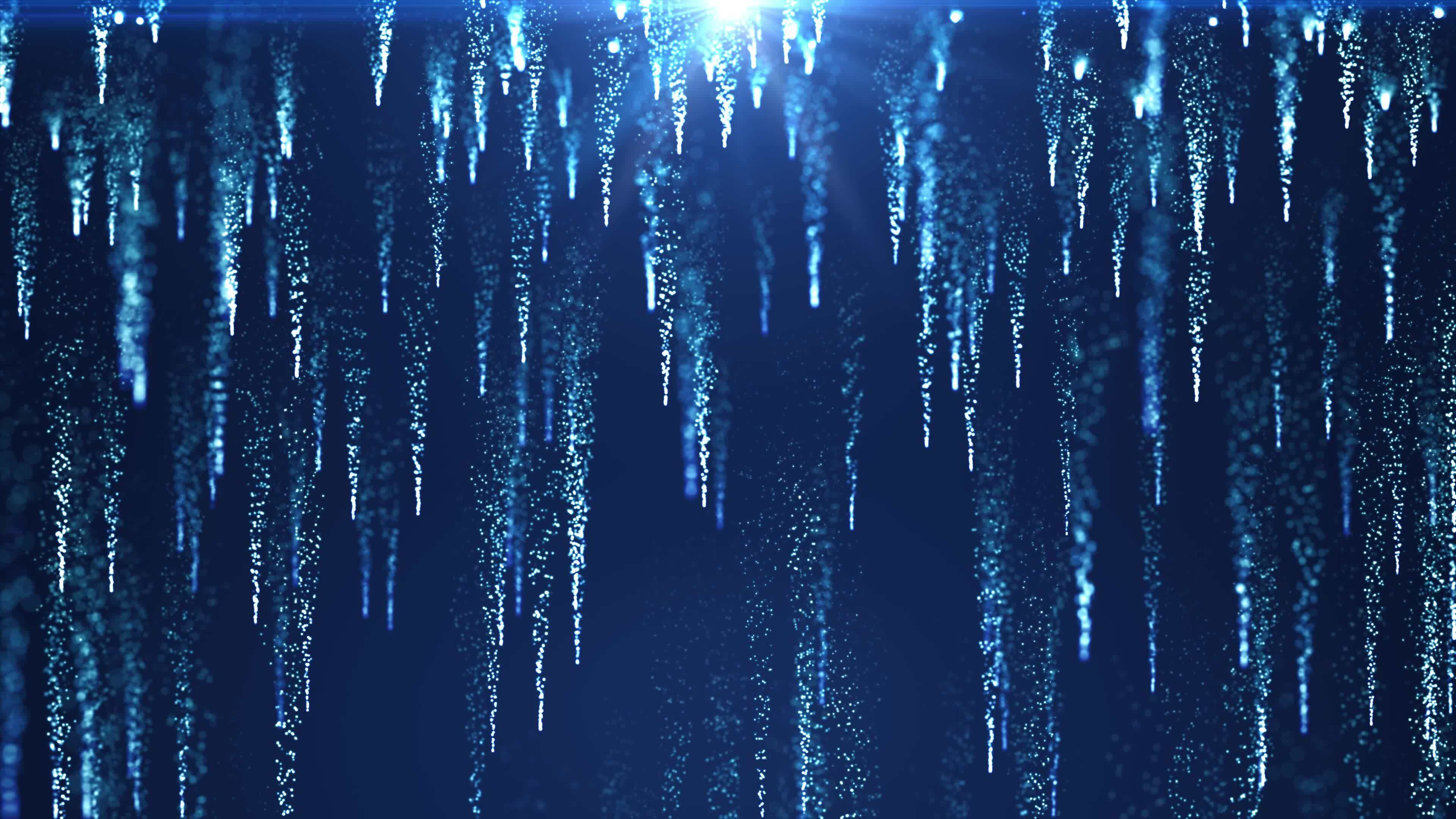 Incident light of dust particles. Awards show backstory. Bright glowing particles and beautiful ...