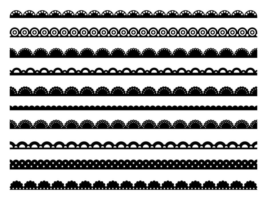 Scallop Lace Vector Art, Icons, and Graphics for Free Download