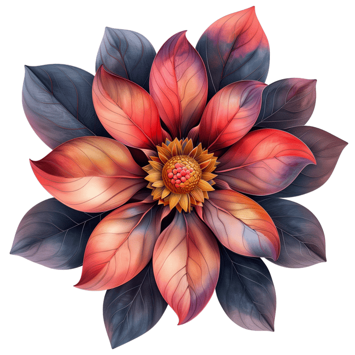 Abstract Flower PNGs for Free Download