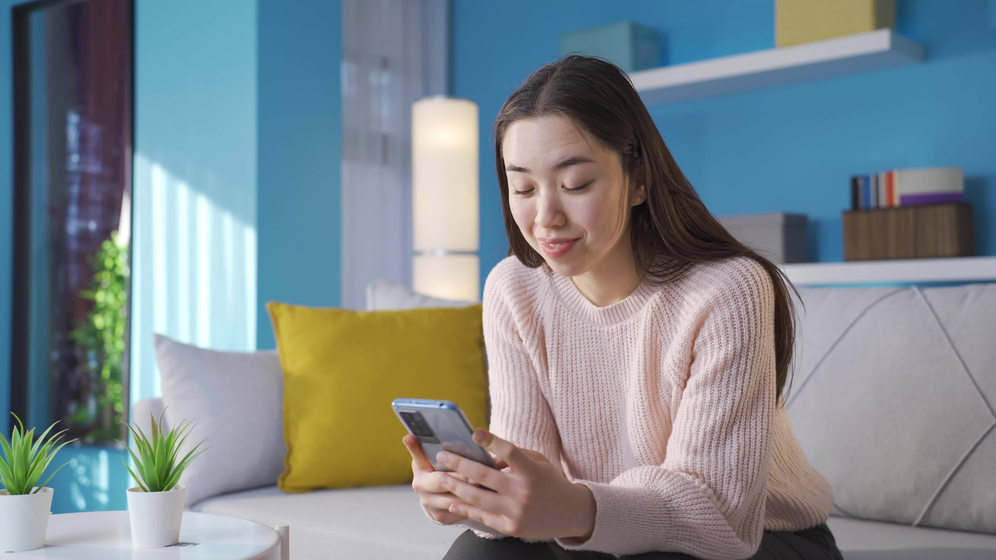 Frustrated Asian young woman gets upset and angry. 42953247 Stock Video ...