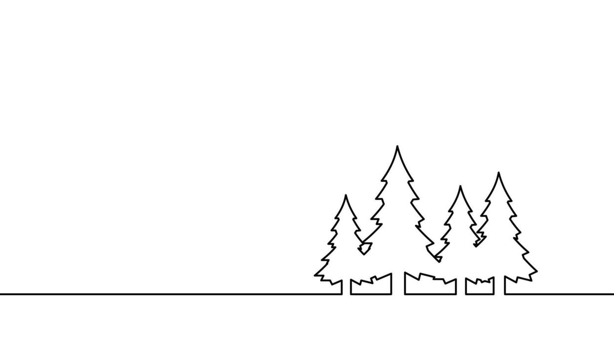 Pine Tree Line Vector Art, Icons, and Graphics for Free Download