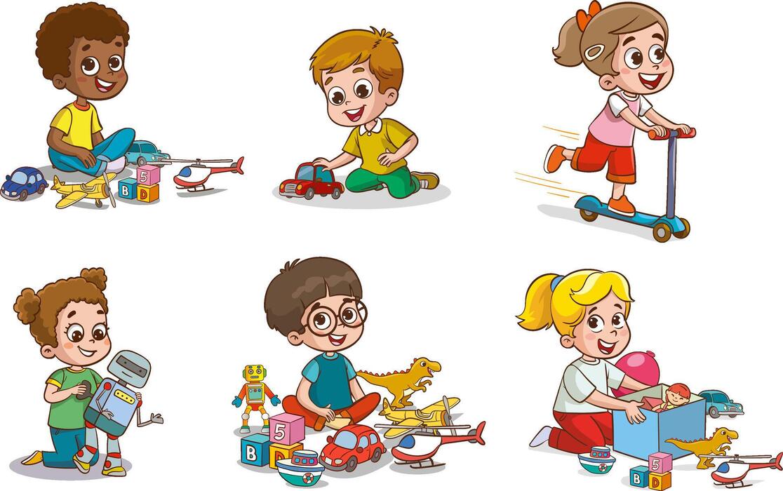 Kids Doing Activities Vector Art, Icons, and Graphics for Free Download