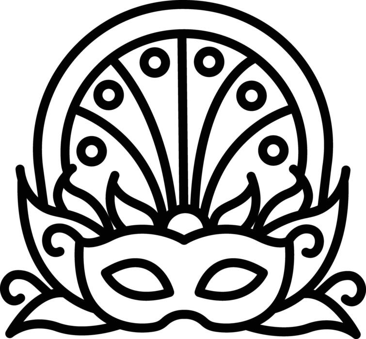 Mask Outline Vector Art, Icons, and Graphics for Free Download