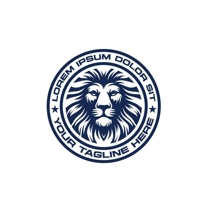 Lion Logo Emblem Vector Art, Icons, and Graphics for Free Download