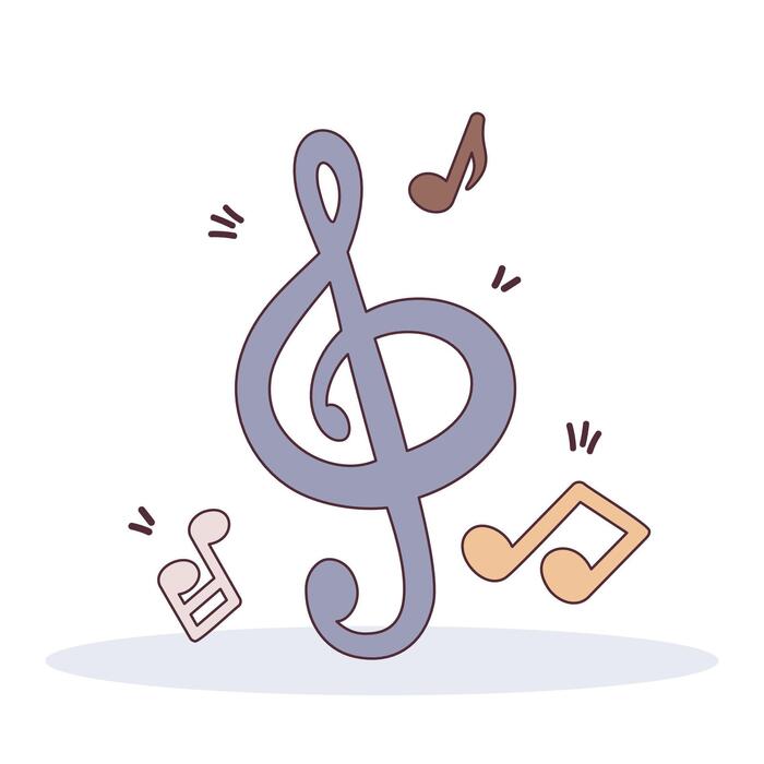 Musical Notes Cartoon Drawing Vector Art, Icons, and Graphics for Free ...