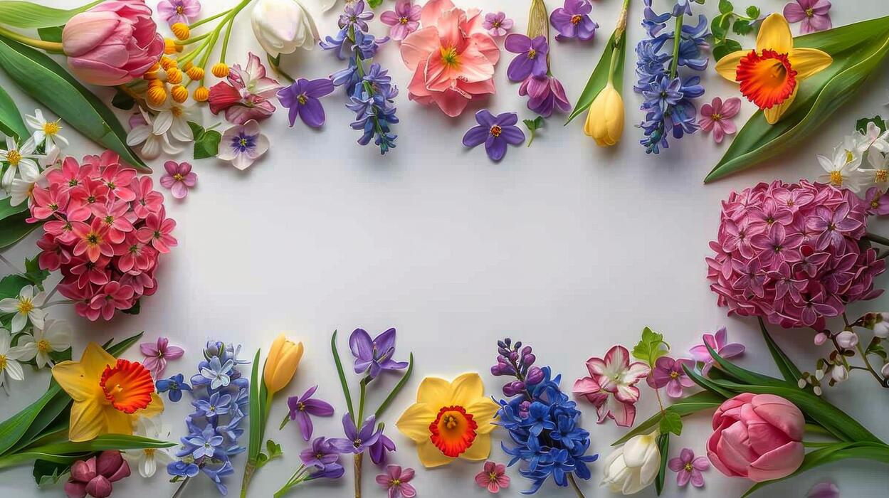 Spring Flower Border Stock Photos, Images and Backgrounds for Free Download