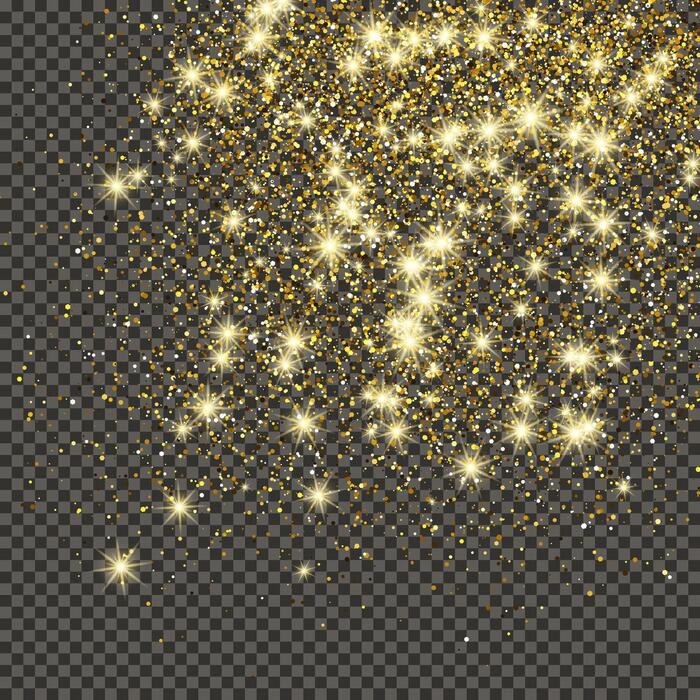 Gold Glitter Explosion Shiny Sparkles Confetti Background Vector Art, Icons, and Graphics for ...