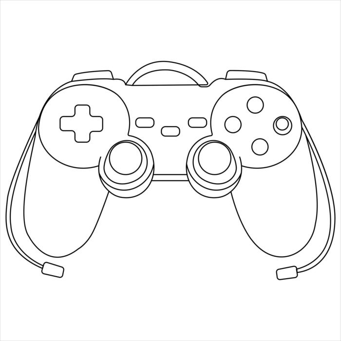 Game Controller Outline Vector Art, Icons, and Graphics for Free Download