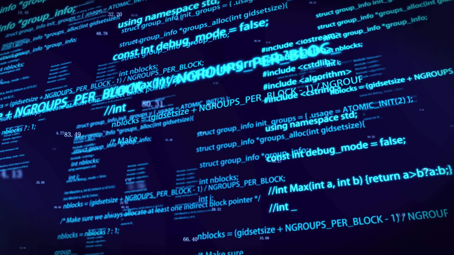 artificial-intelligence-network programming code 43228743 Stock Video ...